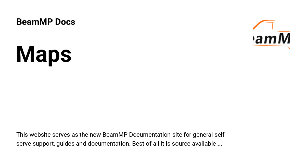 Maps - BeamMP Docs
